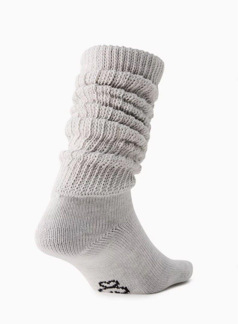 Aritzia Sunday Best Scrunch Crew Socks, Women's Fashion, New ...