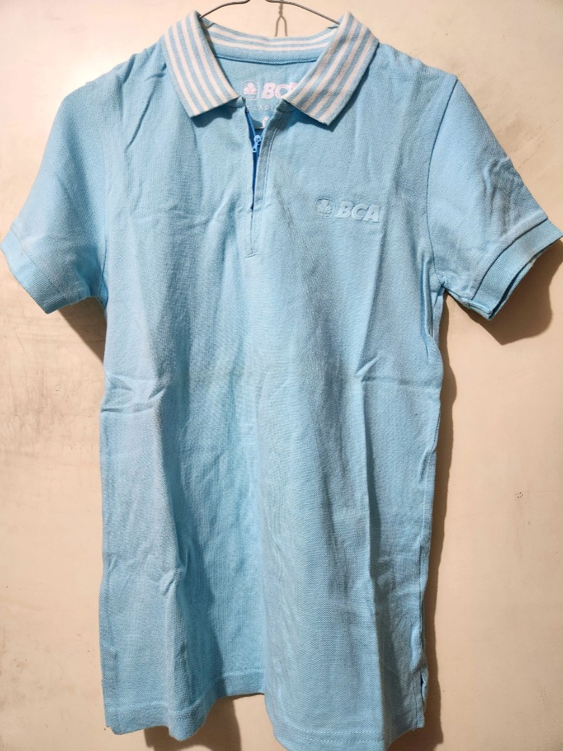 Atasan Biru BCA / Top Biru BCA / Atasan Biru / Top Biru / Kaos Kemeja ...
