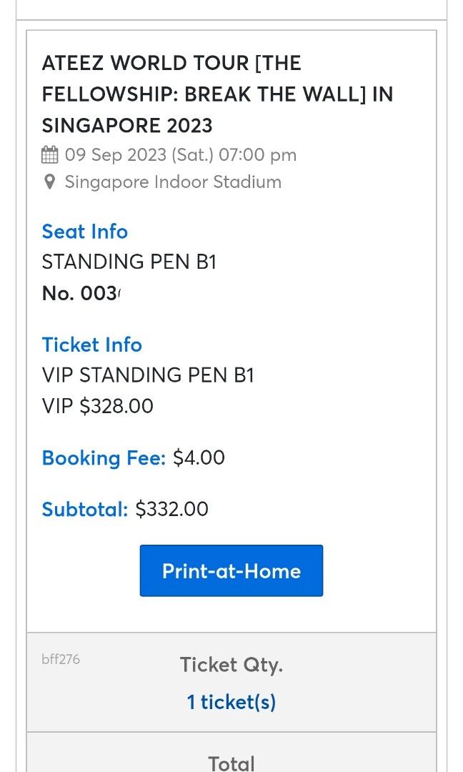 ATEEZ CONCERT TICKET, Tickets & Vouchers, Event Tickets on Carousell