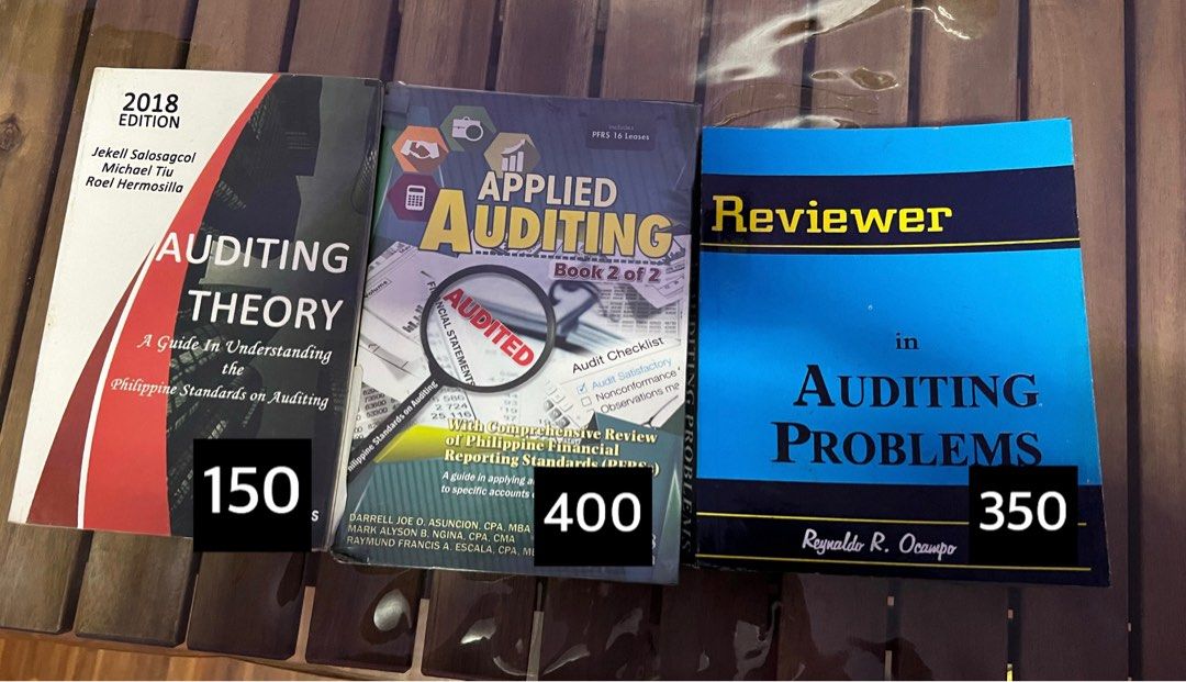 Auditing Books Auditing Theory, Auditing Problems, Applied auditing 2 ...
