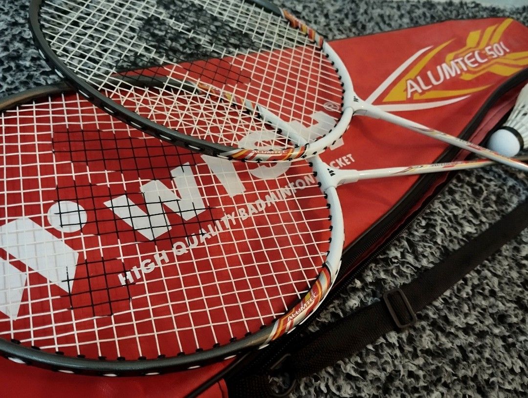 BADMINTON DUAL ALUMTEC 501 WITH 3 SHUTTLECOCK, Sports Equipment, Sports ...