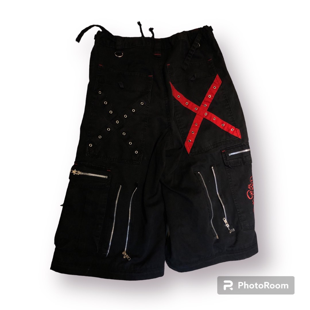 BAGGY PARACHUTE PANTS/JORTS (GOTH, TRIPP NYC, GOTHIC, EMO, PUNK, ALT ...