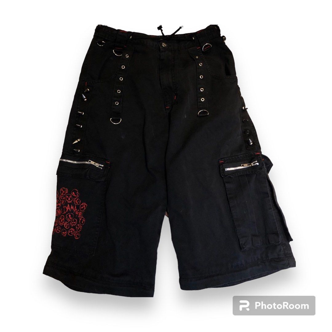 BAGGY PARACHUTE PANTS/JORTS (GOTH, TRIPP NYC, GOTHIC, EMO, PUNK, ALT ...