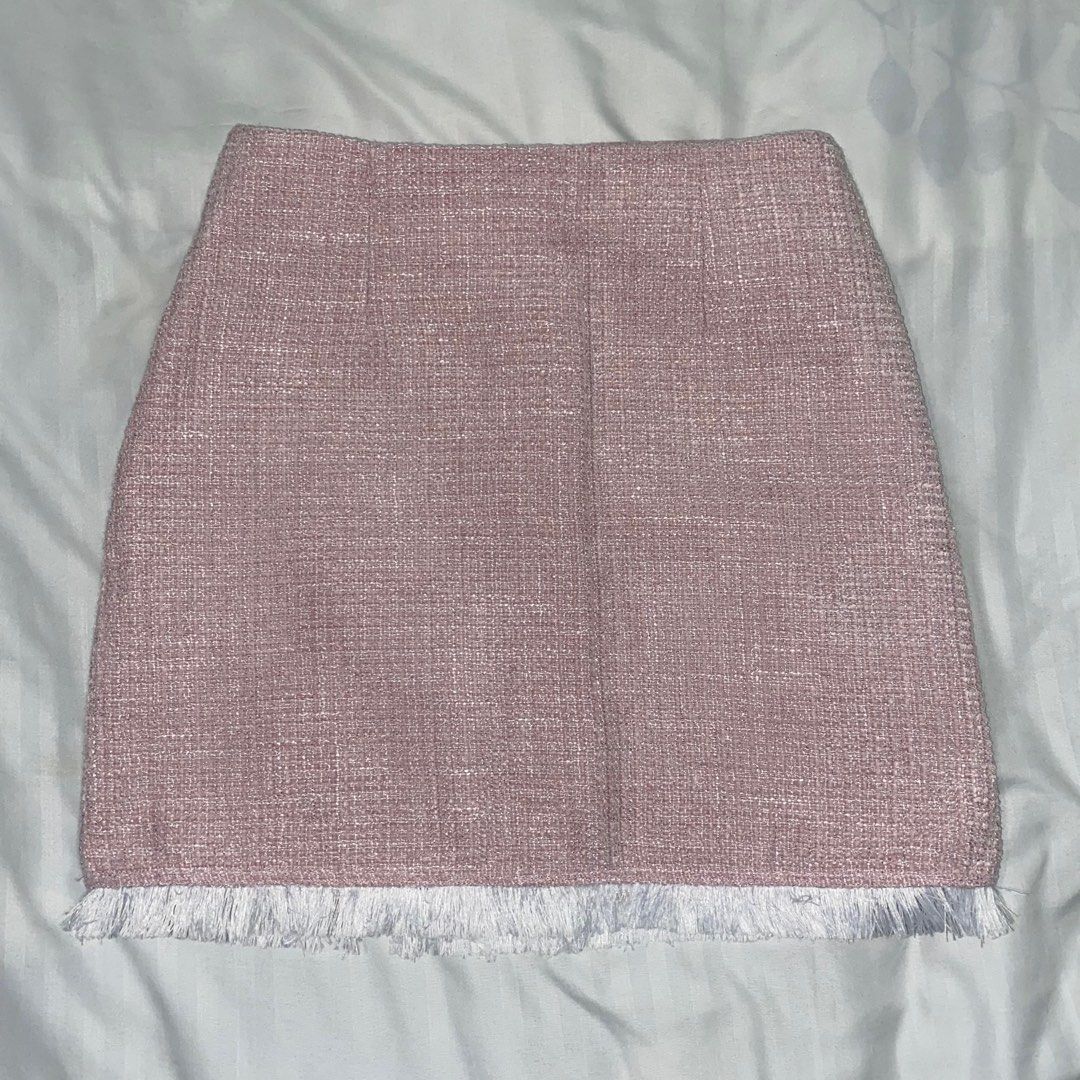 BARBIE Light Pink Tweed Set on Carousell