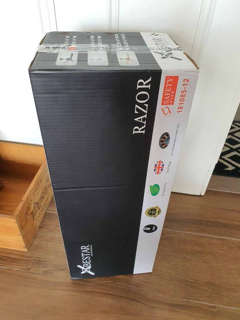 Bestar Razor 54" Ceiling Fan, Furniture & Home Living, Lighting & Fans ...