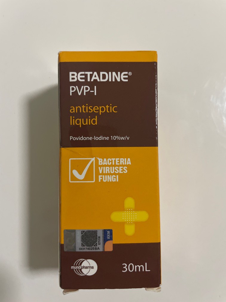 Betadine PVP-I Antiseptic Liquid 30ml, Beauty & Personal Care, Sanitisers & Disinfectants on ...