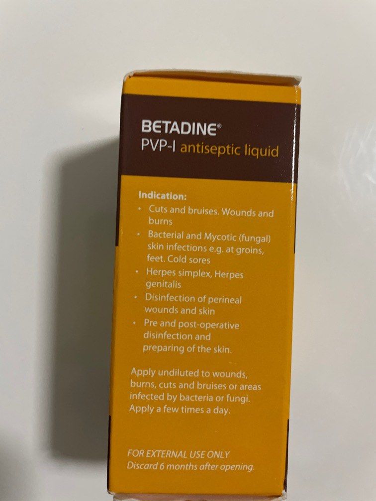 Betadine PVP-I Antiseptic Liquid 30ml, Beauty & Personal Care, Sanitisers & Disinfectants on ...