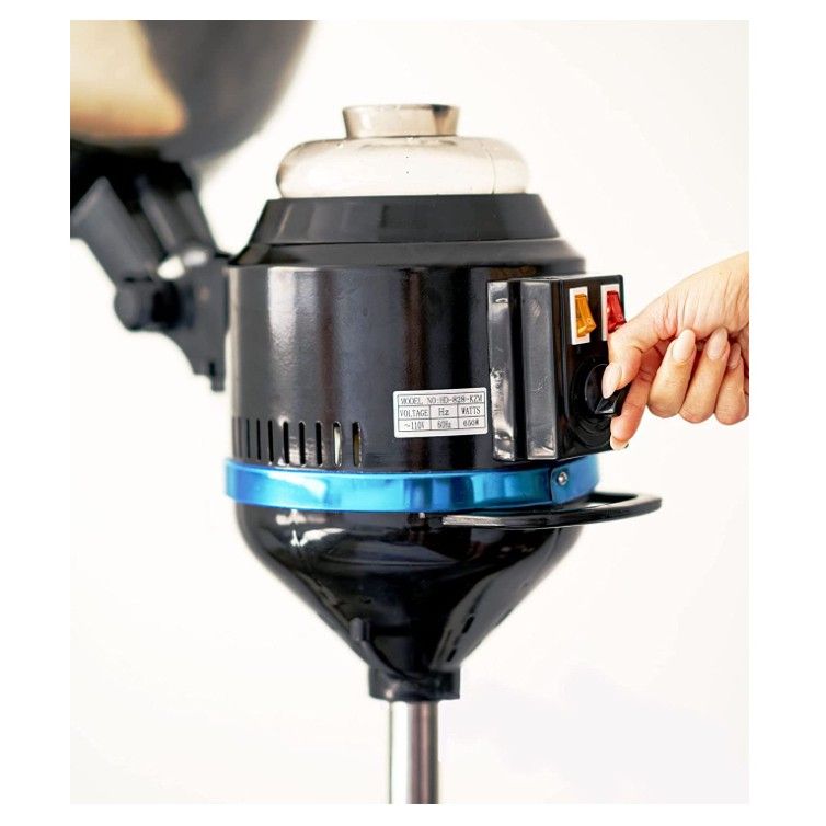 BLACK Rolling Salon Hair Steamer 420W Color Processor Conditioning Spa ...