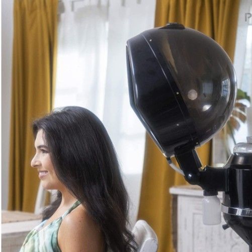 BLACK Rolling Salon Hair Steamer 420W Color Processor Conditioning Spa ...