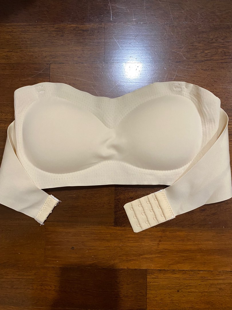Bralet Nubra strapless bra skin colour New, Women's Fashion, Activewear ...