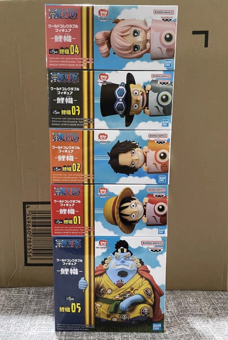 Brand New 5 models WCF World Collectable Figure One Piece Carp Streamer ...