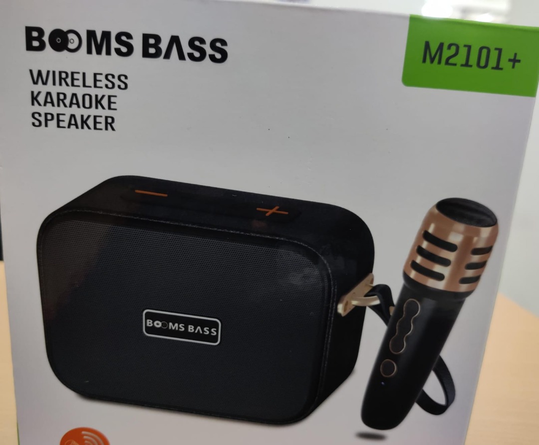 Brand New -BOOM BASS -M2101+ WIRELESS KARAOKE SPEAKER WITH MIC, Audio ...