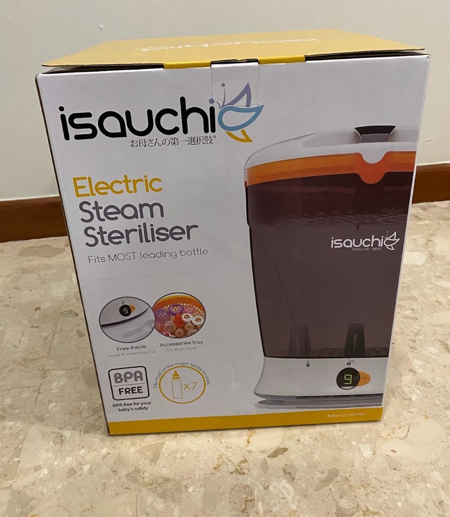Brand New Isa Uchi Steam Sterilizer, Babies & Kids, Nursing & Feeding ...