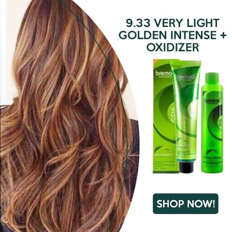 Bremod 9.33 Very Light Golden Intense Hair Color, Beauty & Personal ...