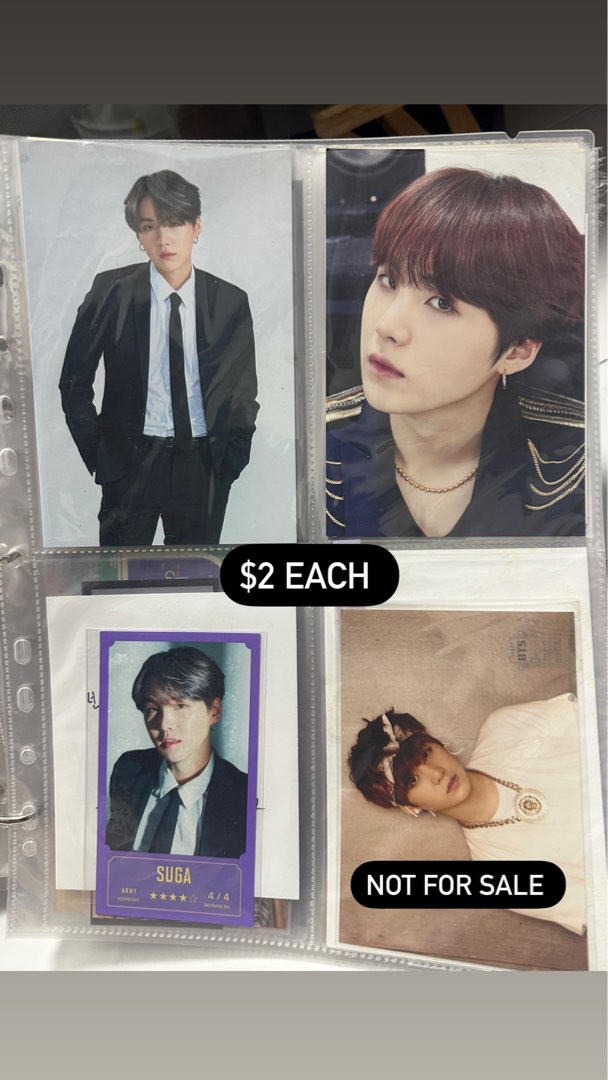 BTS YOONGI PHOTOCARDS, Hobbies & Toys, Memorabilia & Collectibles, K ...