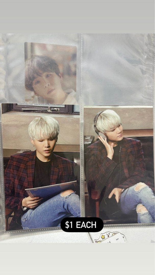 BTS YOONGI PHOTOCARDS, Hobbies & Toys, Memorabilia & Collectibles, K-Wave on Carousell