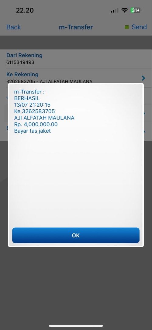Bukti transfer !, Barang Mewah, Aksesoris di Carousell