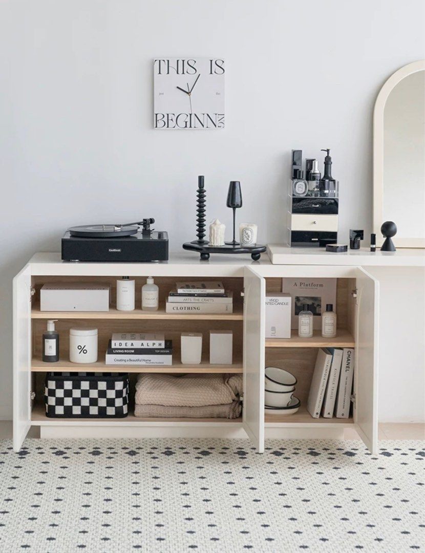 CANDIUS Modern Cabinet/Work-desk/Vanity table, Furniture & Home Living ...