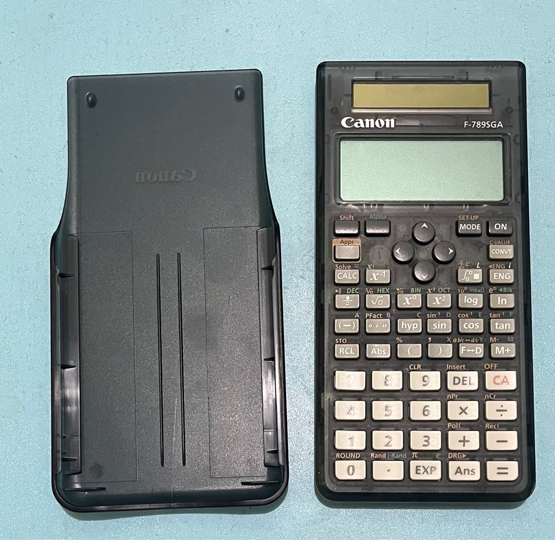 Canon F-789SGA Transparent Caluclator w/ Free Battery on Carousell