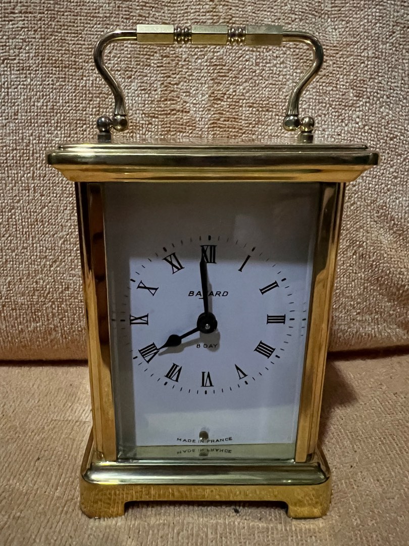 Carriage clock 8 days swiss made, Furniture & Home Living, Home Decor ...