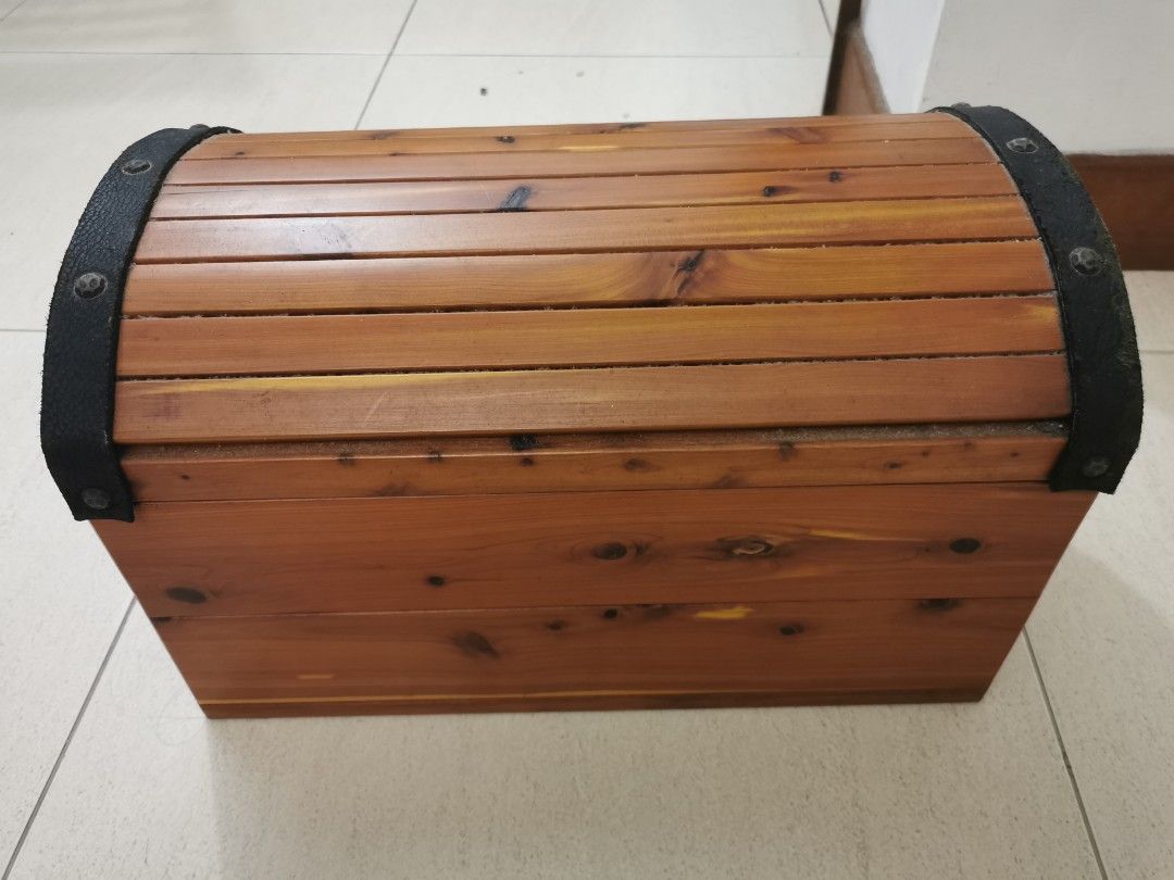 Cedar Antique Handmade Wooden Chest, Furniture & Home Living, Home ...