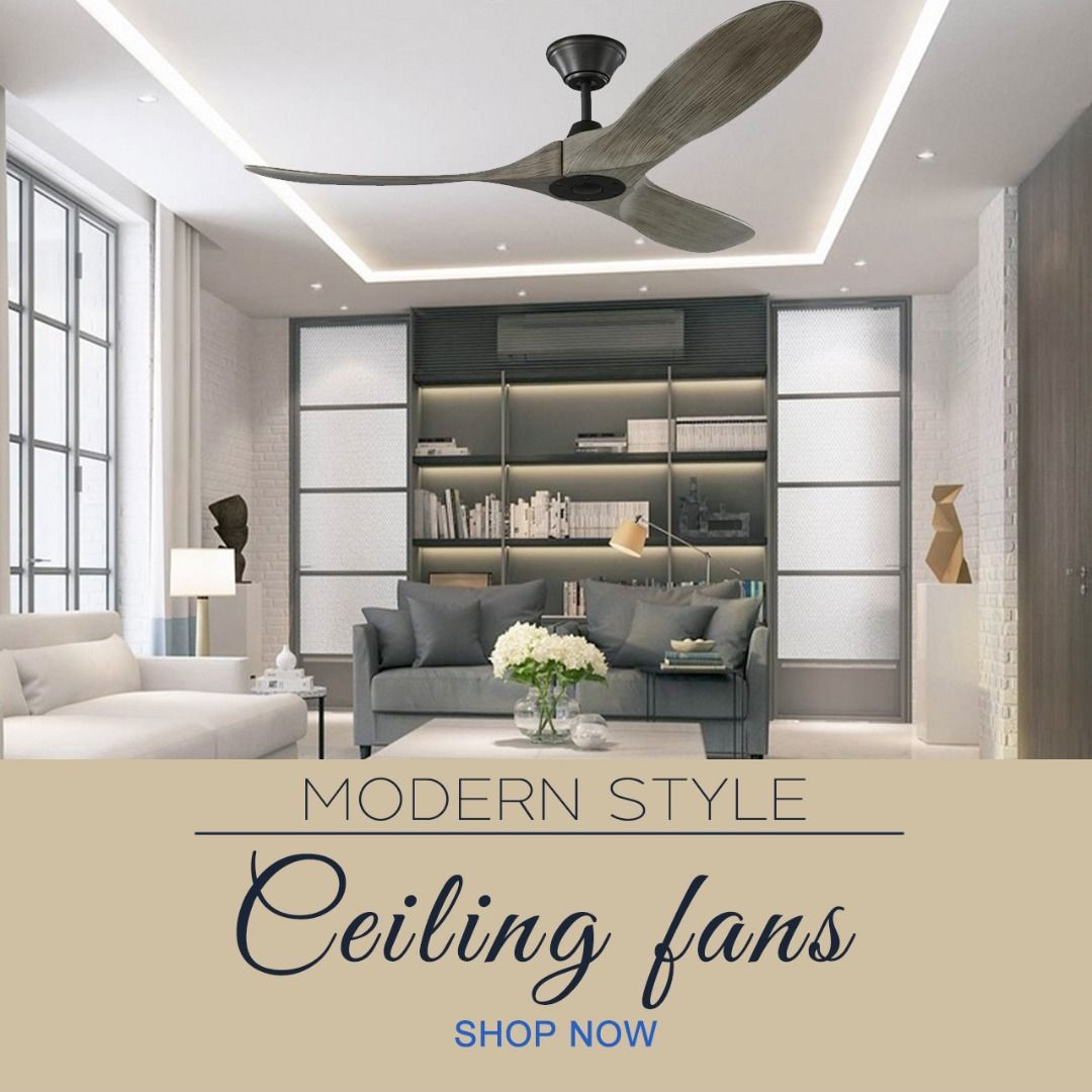 Ceiling Fan Modern Inverter Indoor Outdoor Remote Control Inverter Aero ...