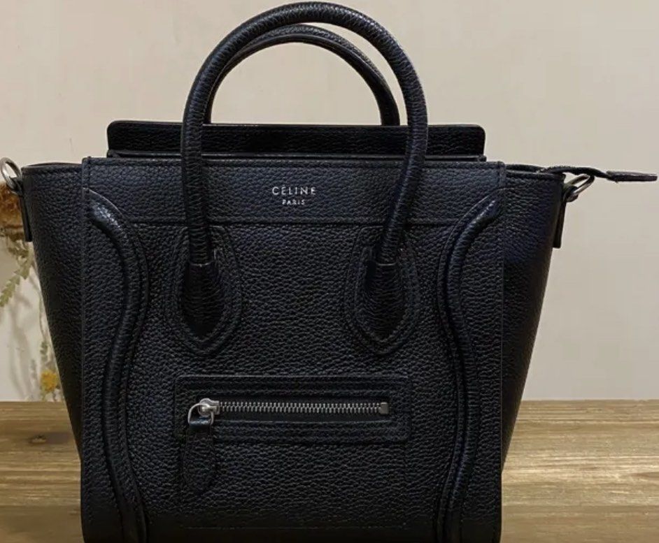 Celine Nano Luggage Black, Luxury, Bags & Wallets on Carousell
