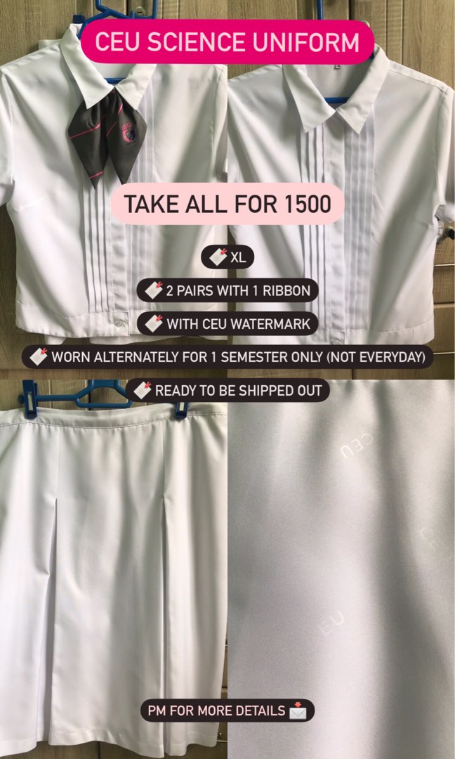 CEU SCIENCE UNIFORM - TAKE ALL FOR 1,500 only (XL) on Carousell