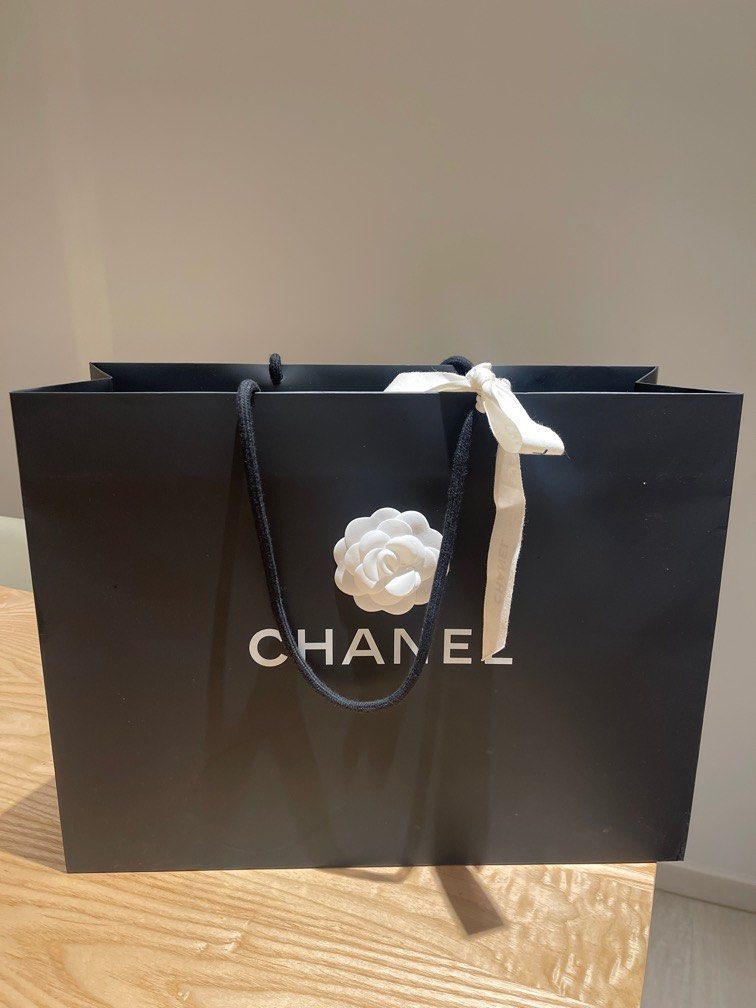 Chanel paper bag 34cm x 44cm, Luxury, Bags & Wallets on Carousell