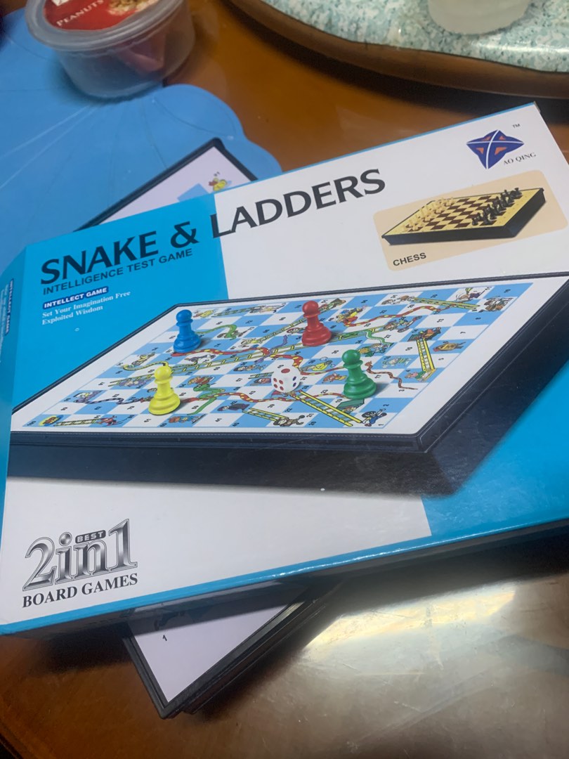 Chess snake and ladder 2 in 1, Hobbies & Toys, Toys & Games on Carousell