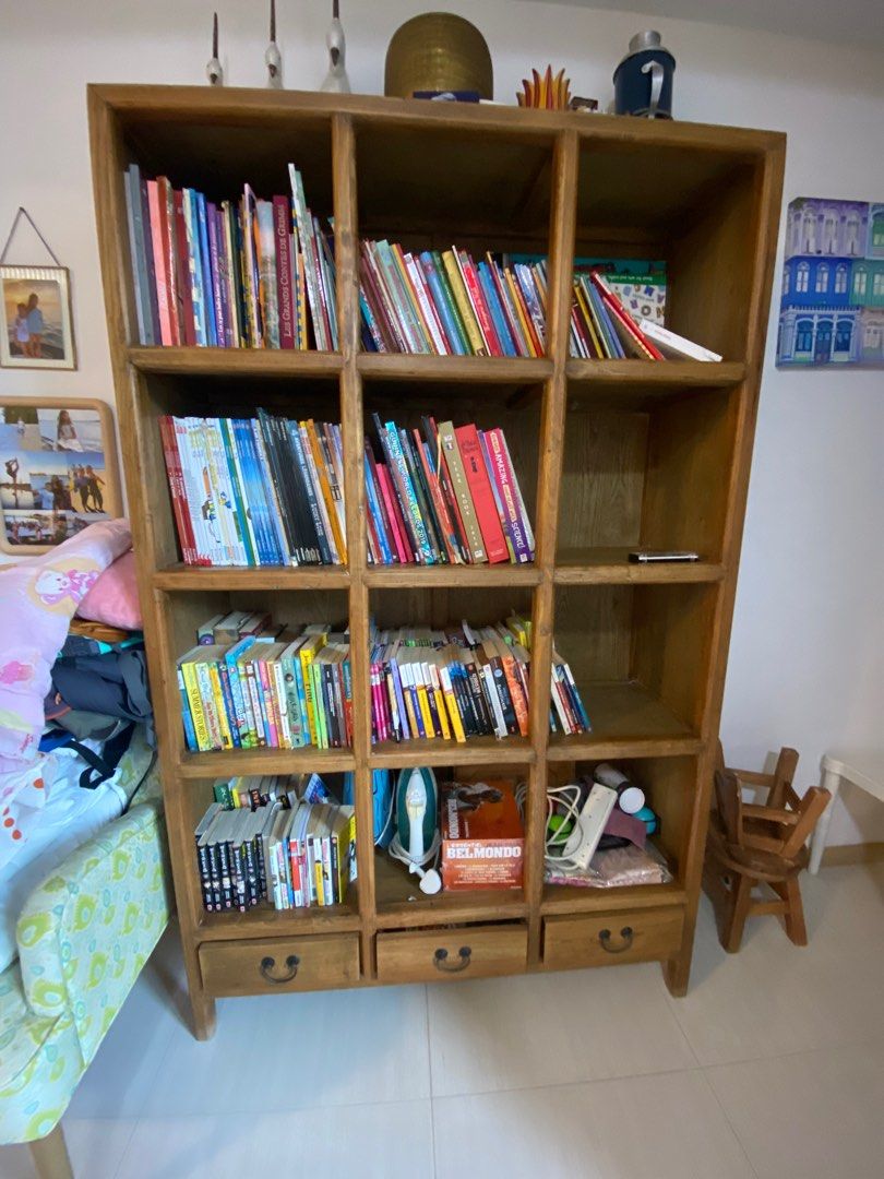 Chinese antique bookshelf, Furniture & Home Living, Furniture, Shelves ...