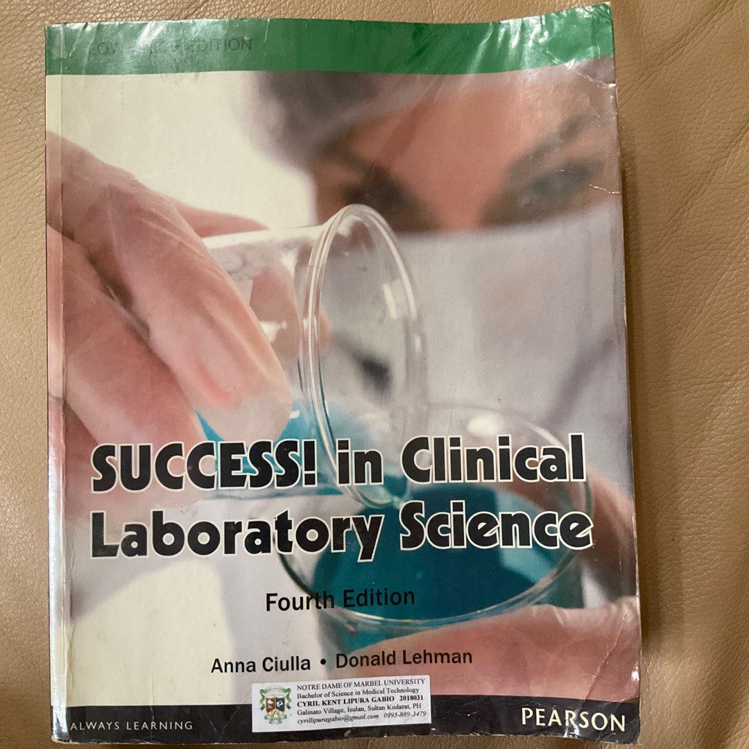 CIULLA Success! In Clinical Laboratory Science 4th Edition MEDTECH ...
