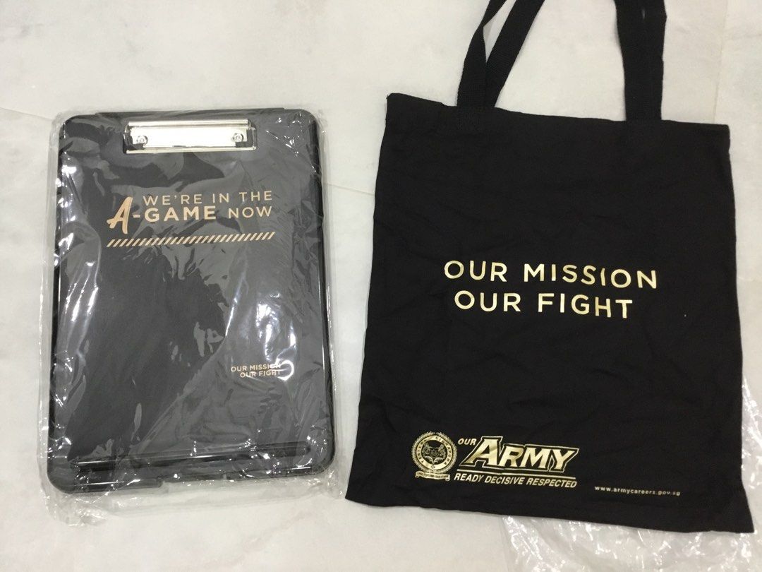 Clipboard cum Box Folder + Tote Bag Set by Our Army, Women's Fashion ...
