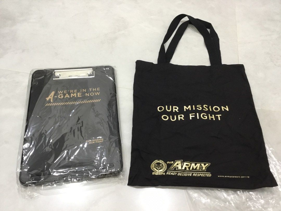 Clipboard cum Box Folder + Tote Bag Set by Our Army, Women's Fashion ...
