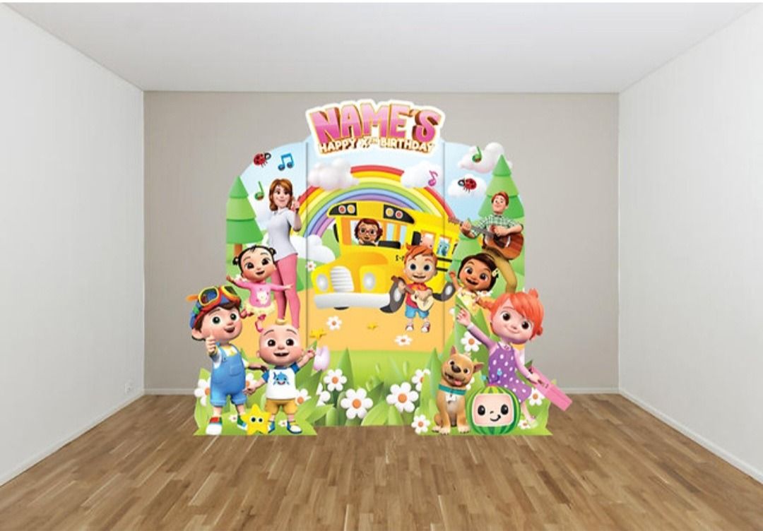 Cocomelon DIY Backdrop, Babies & Kids, Baby Nursery & Kids Furniture ...