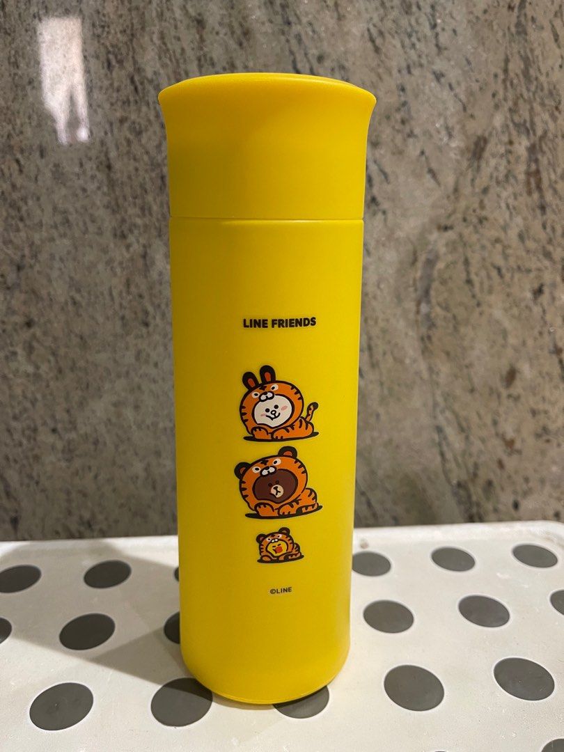 Colgate line friends glass water bottle - Sally, Furniture & Home ...