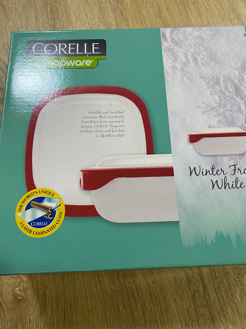 Corelle Snapware 1.4L Square Serve & Store, Furniture & Home Living ...