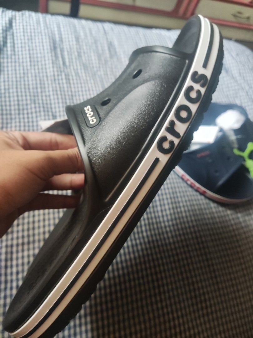 CROCS BAYABAND SLIDE M13 BOTH, Men's Fashion, Footwear, Slippers & Slides on Carousell