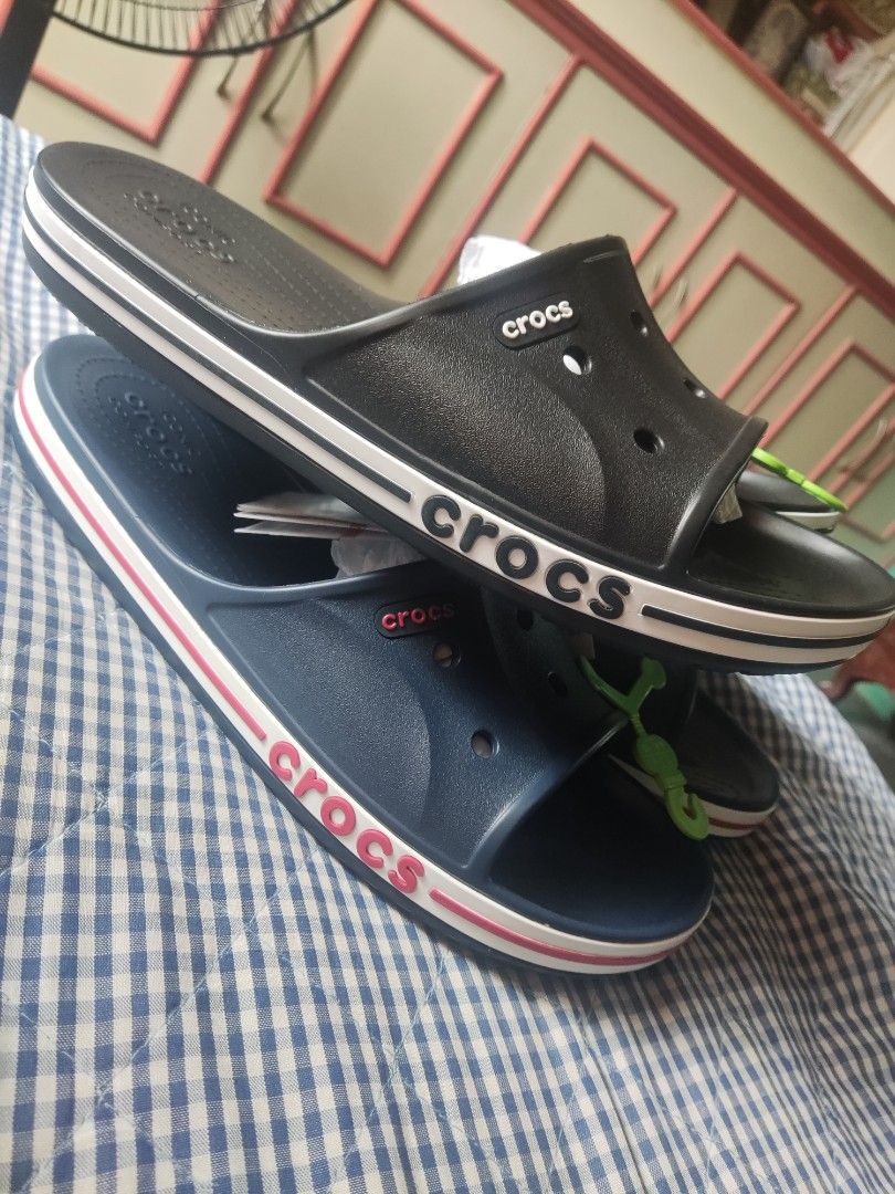 CROCS BAYABAND SLIDE M13 BOTH, Men's Fashion, Footwear, Slippers & Slides on Carousell