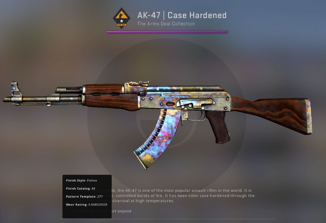 CSGO AK-47 Case Hardened Battle-Scarred, Video Gaming, Gaming Accessories, In-Game Products on ...