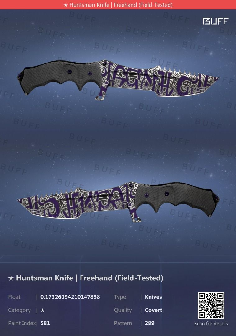 CSGO Huntsman Knife Freehand FT, Video Gaming, Gaming Accessories, In ...