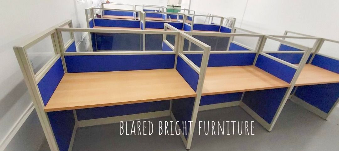 custom partition cubicle | tables and chairs | BLARED on Carousell