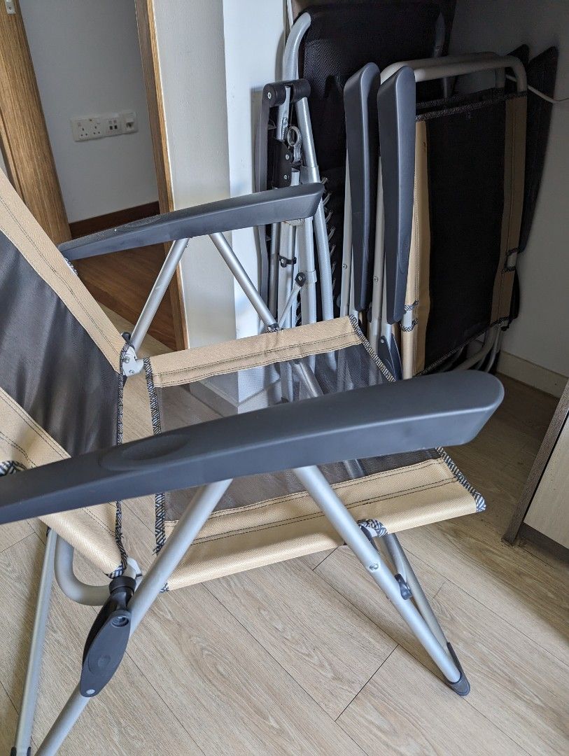 Decathlon Chair x3, Furniture & Home Living, Outdoor Furniture on Carousell