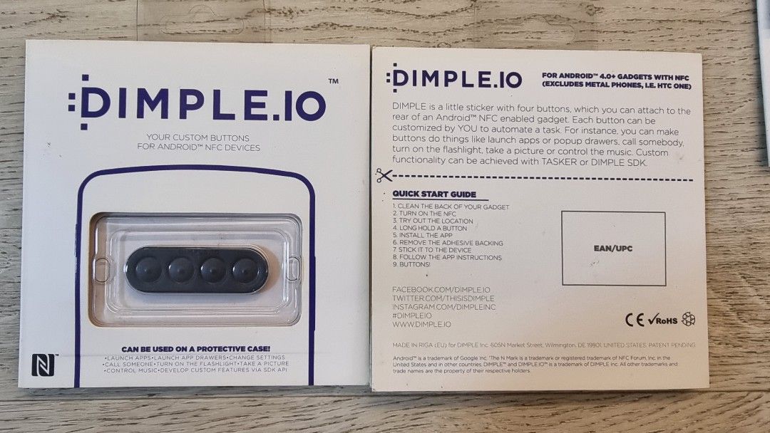 Dimple.IO Custom NFC buttons for Android buttons, Mobile Phones ...