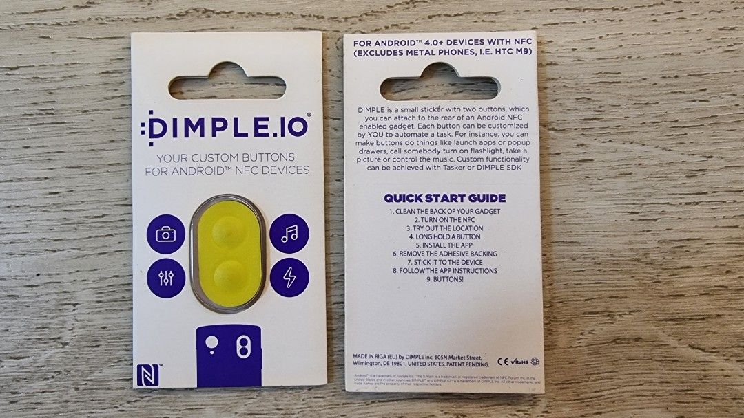 Dimple.IO Custom NFC buttons for Android buttons, Mobile Phones ...