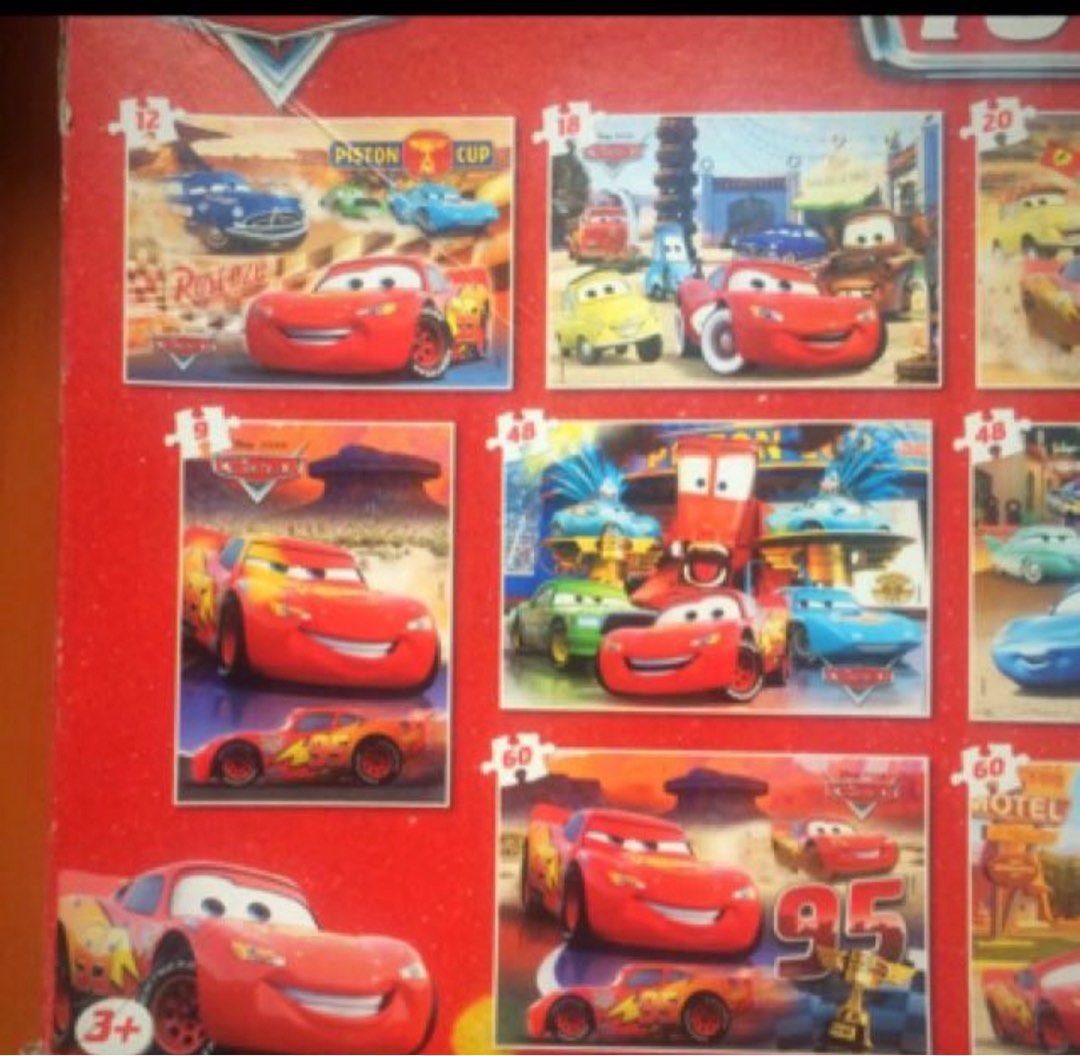 Disney Pixars Cars puzzle (10 set in 1) Mc Queen , Hobbies & Toys, Toys ...