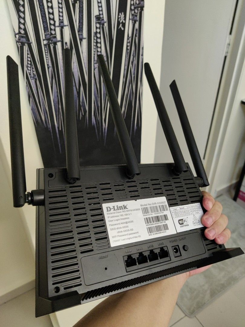 D-LINK AX3000 DIR X3060Z WI-FI 6 ROUTER, Computers & Tech, Parts ...