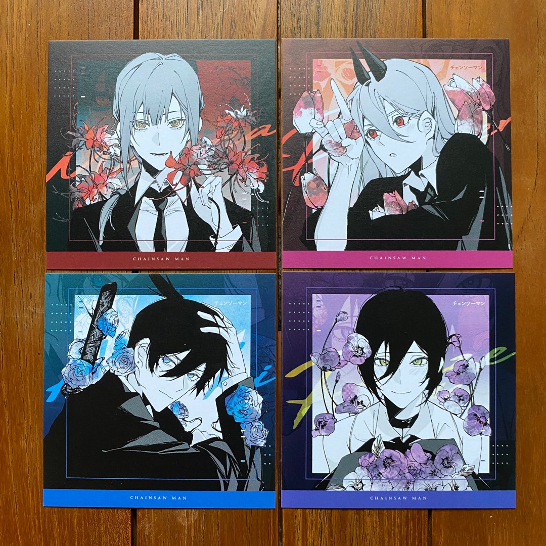 [DOUJIN/SET] Chainsaw Man CSM Makima Power Aki Reze Art Prints, Hobbies ...