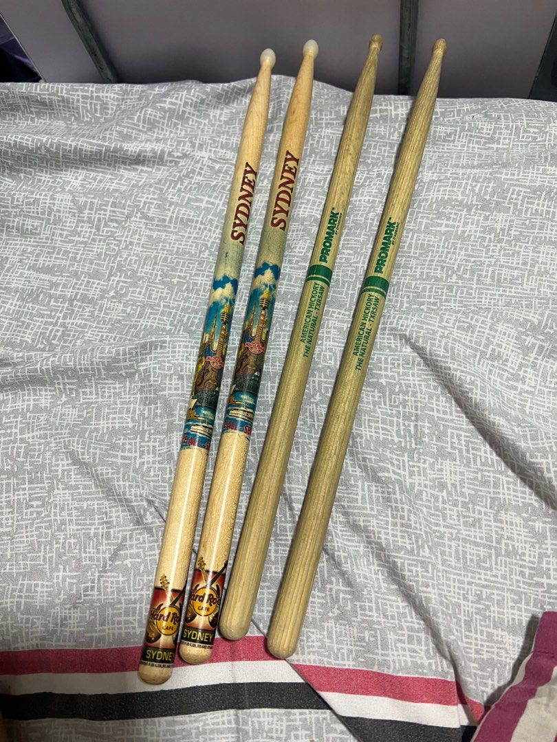 Drum sticks (bundle), Hobbies & Toys, Music & Media, Music Accessories ...
