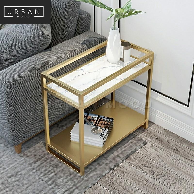 ELLY Modern Marble Study Table, Furniture & Home Living, Furniture ...